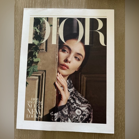 Dior | Other | Dior Fashion Magazine Cover With Black And White Design ...